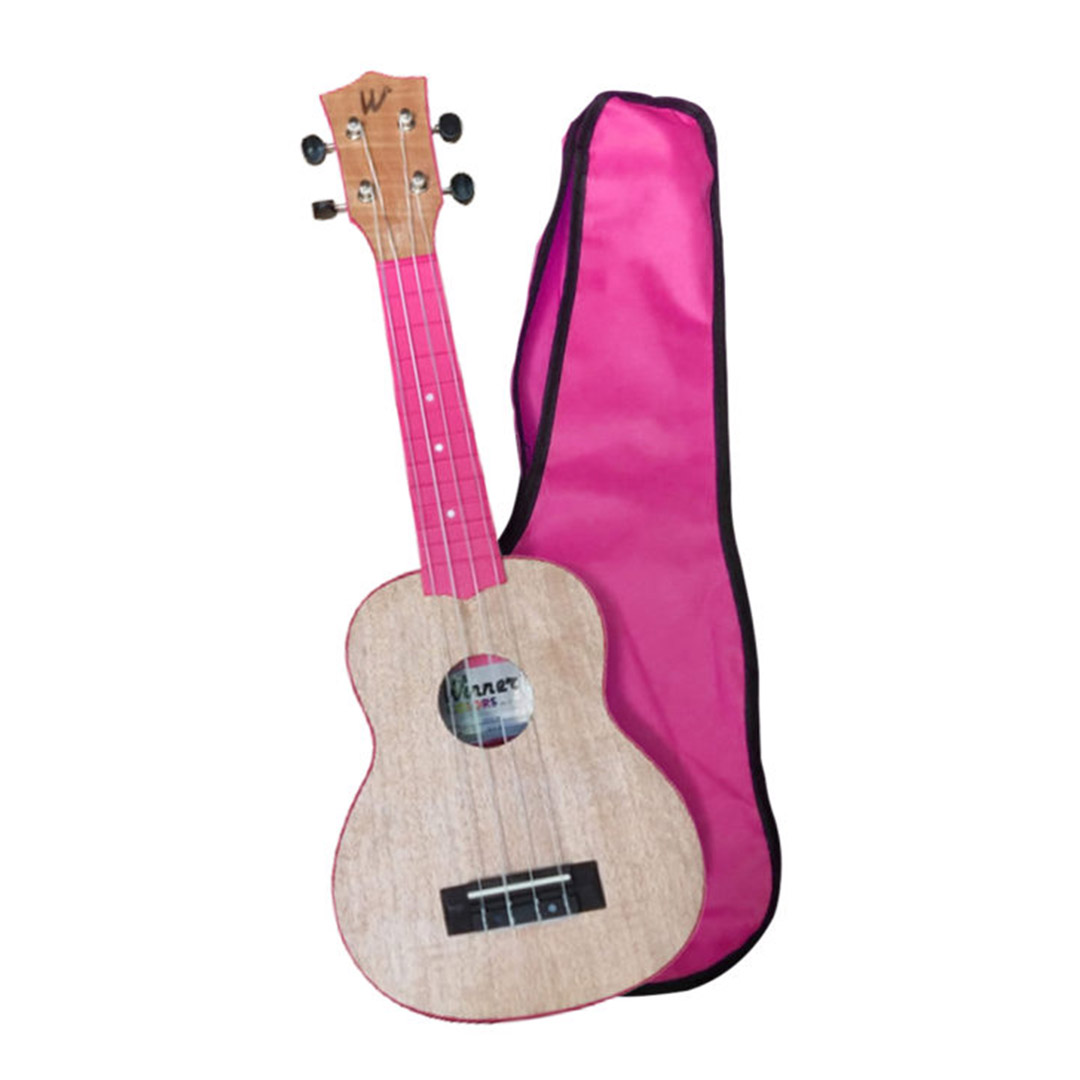 Ukulele Winner Soprano Acústico COLORS SERIES Rosa - Trok Tok Musical